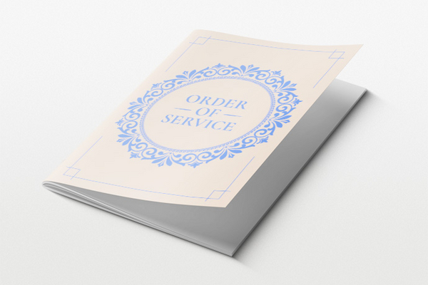 A4 Order of Service Printing - Fast Delivery - Solopress UK